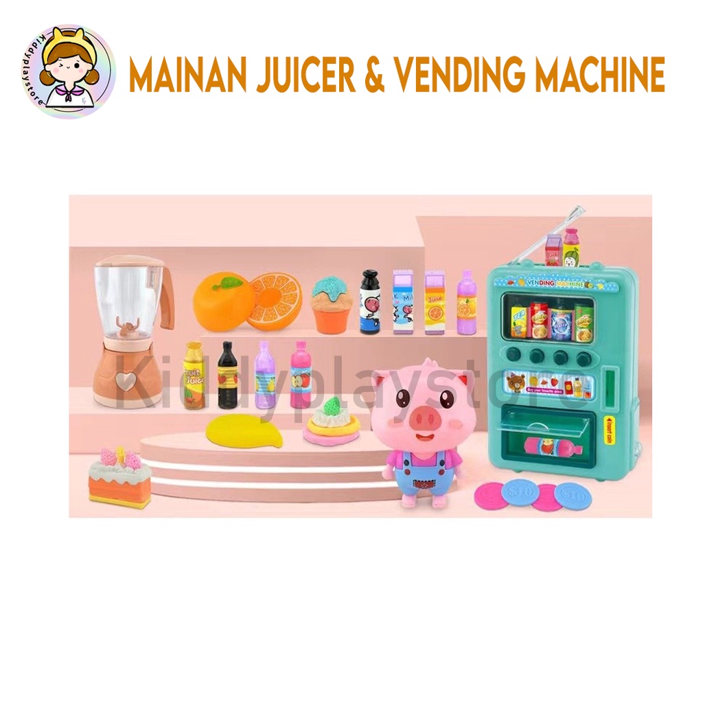 Jual Mainan mesin minuman / vending machine dengan mesin blender ...
