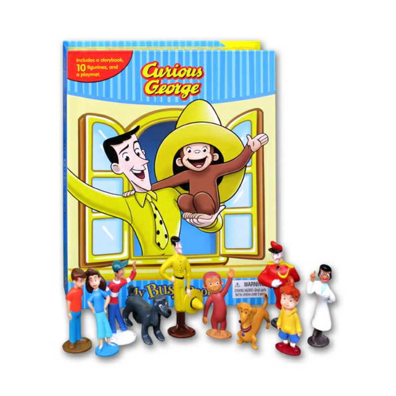 Jual My Busy Book Curious George Includes a Storybook, 10 Figurines and ...