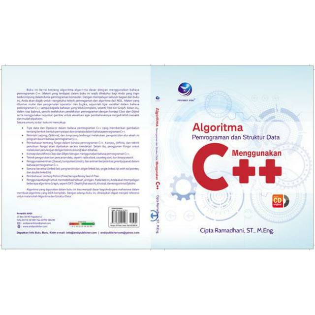 Jual Algoritma Pemrograman dan Struktur Data Menggunakan C++ - Cipta ...