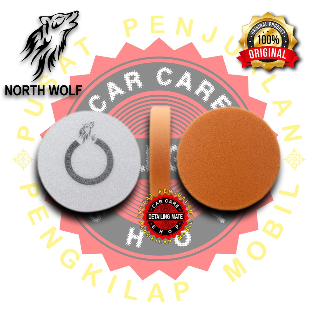 Jual North Wolf Foam Buffing Pad 6 inci Orange Flat (NW001A) | Shopee ...