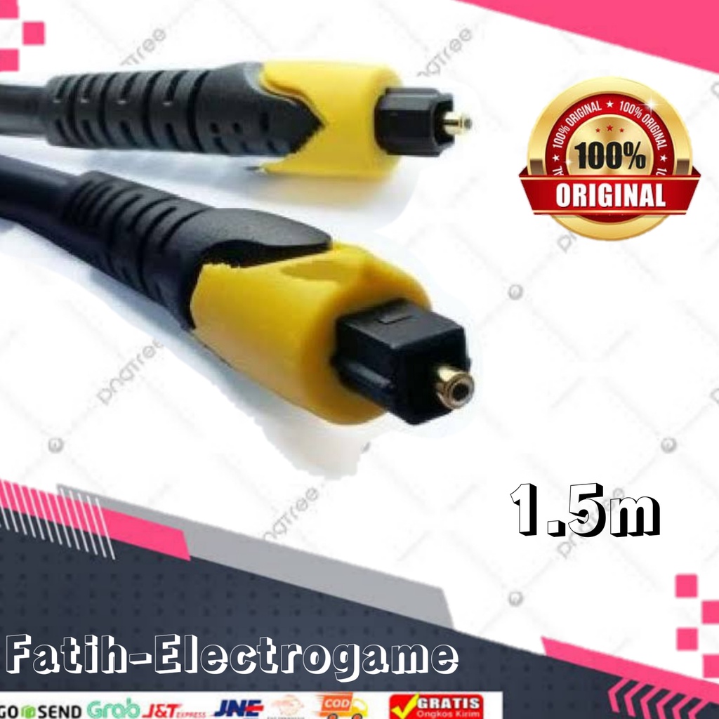 Jual Kabel optik audio tv 1.5 meter / Kabel fiber optik / Kabel optik ...