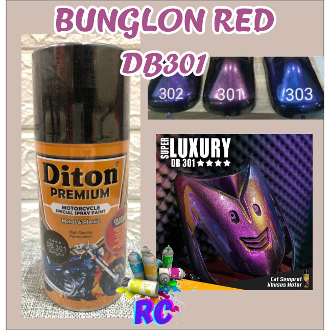 Jual pilok diton premium bunglon special color DB301 bunglon red 300CC ...