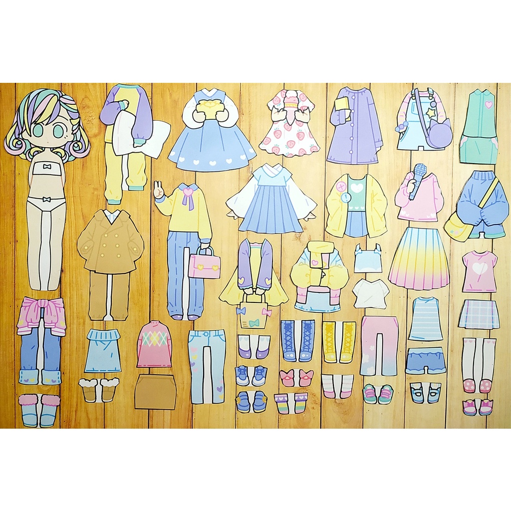 Jual Busy Page Bp Bpan Orang Mainan Anak Edukasi Paper Doll Bongkar ...