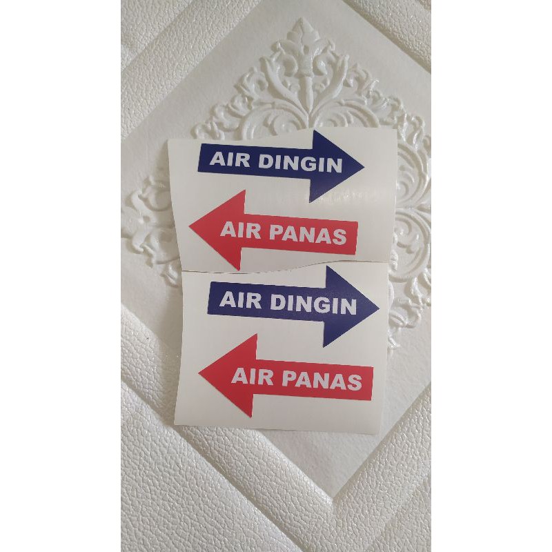 Jual stiker tanda AIR PANAS / AIR DINGIN | Shopee Indonesia