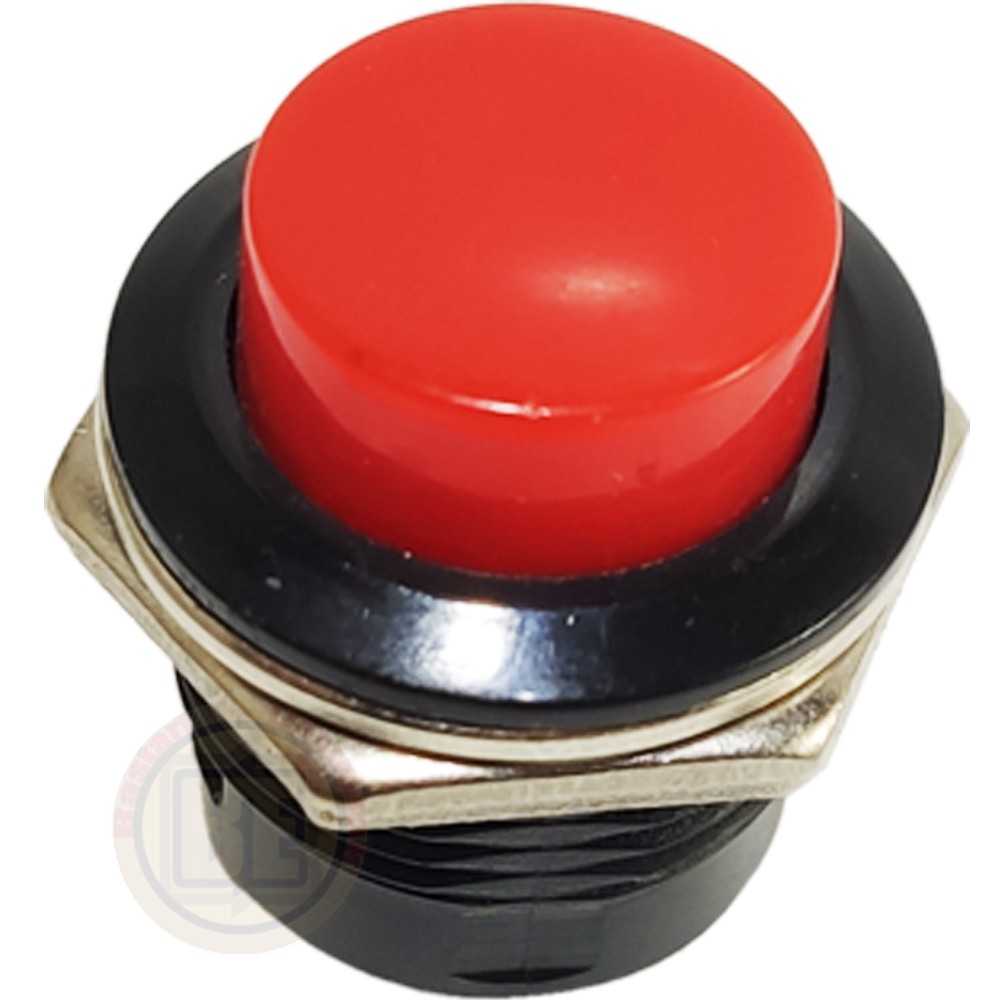 Jual Tombol Besar Bulat merah Push On momentary push button switch ...