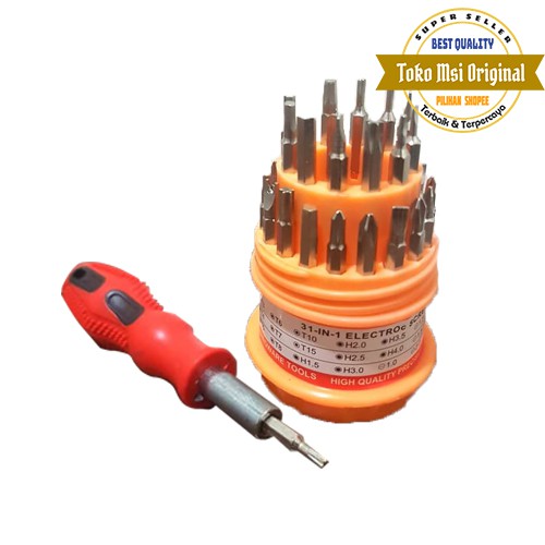 Jual OBENG MULTIFUNGSI 31 in 1 ORIGINAL | Shopee Indonesia