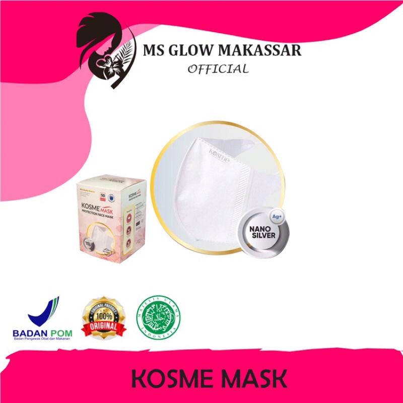 Jual kosme Mask (Warna Hitam) - 1 Box isi 50 pcs Masker Kosme Fit mask ...