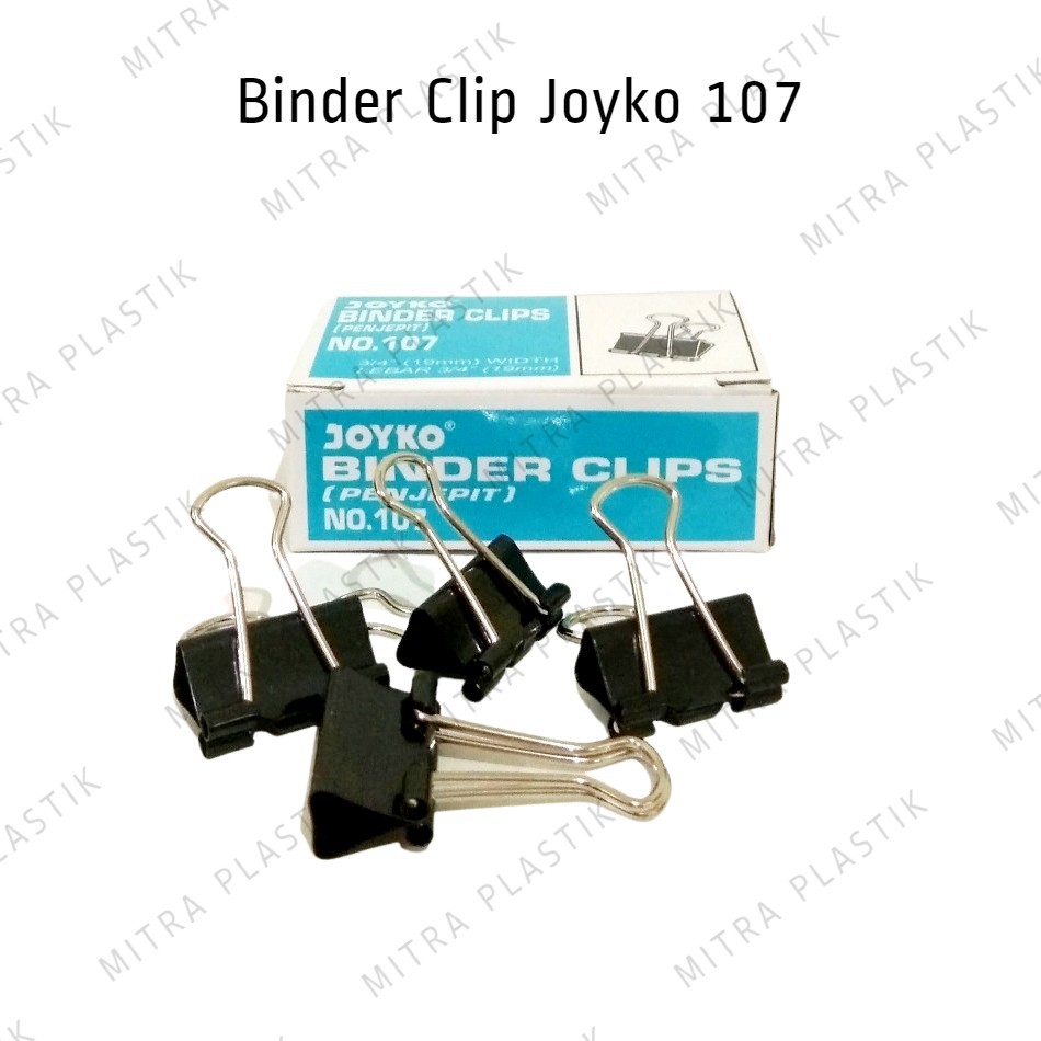 Jual Binder Clips Joyko Binder Clips No 107 Penjepit Kertas Paper Clip ...
