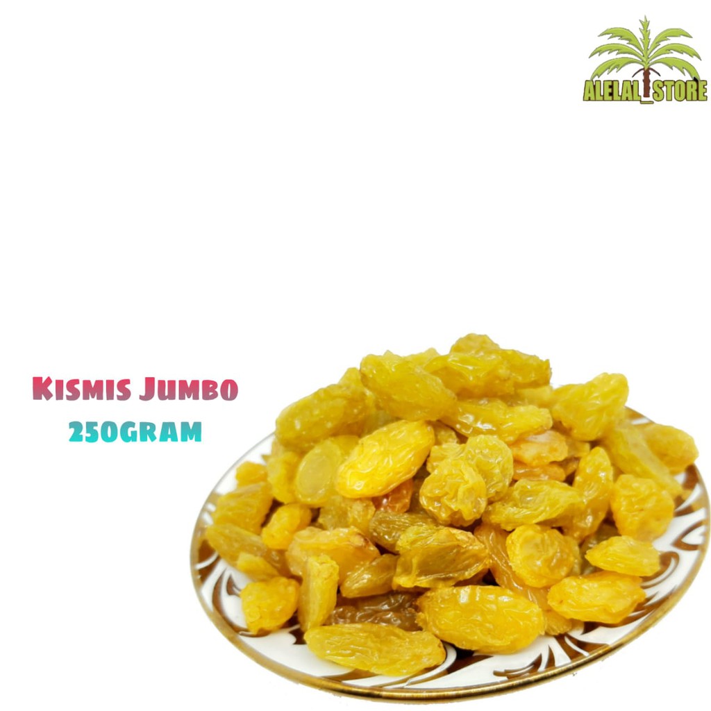 Jual Kismis Jumbo 250gr / kismis California / kismis enak / kismis ...