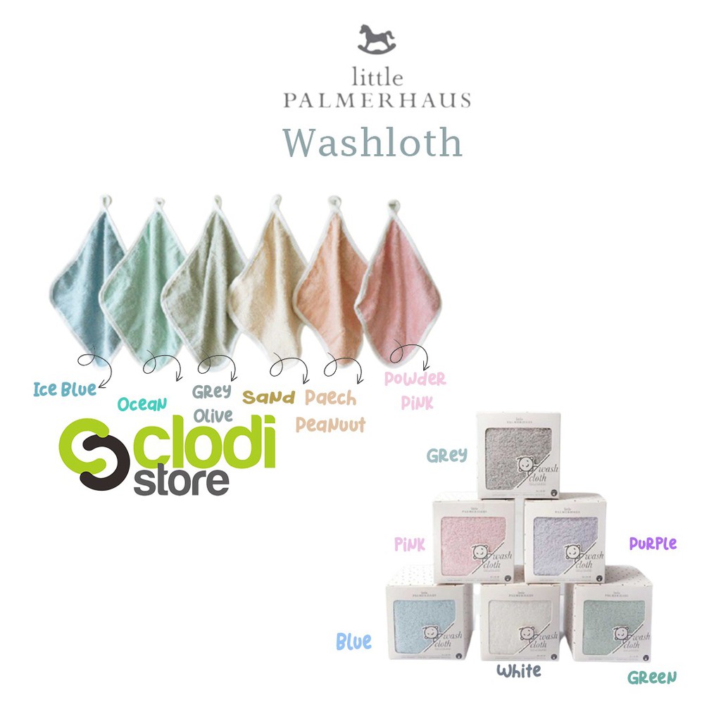Jual Little Palmerhaus sapu tangan WASHCLOTH MASON & BAMBOO BY TERRY ...