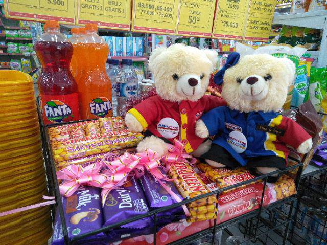 Jual Boneka Bear Profesi SPG Indomaret dan Alfamart Indonesia|Shopee ...