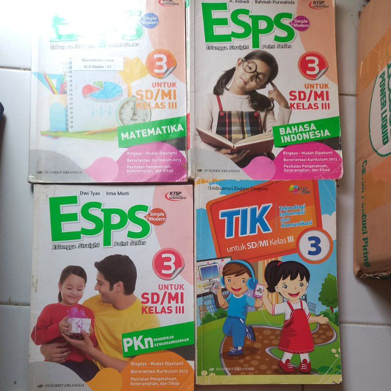 Jual BUKU PELAJARAN KELAS 3 SD /MI BUKU SECOND LAYAK PAKAI BUKU TIK BUKU ESPS MATEMATIKA PKN ...