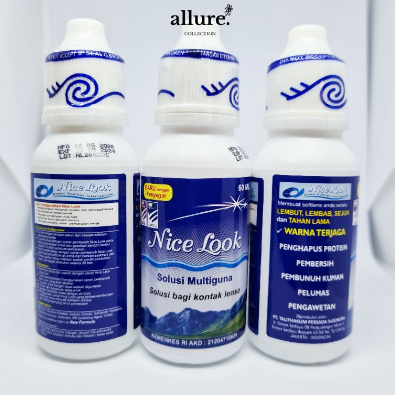 Jual CAIRAN SOFTLENS NICELOOK / AIR SOFTLENS NICE LOOK 60 ML Indonesia ...