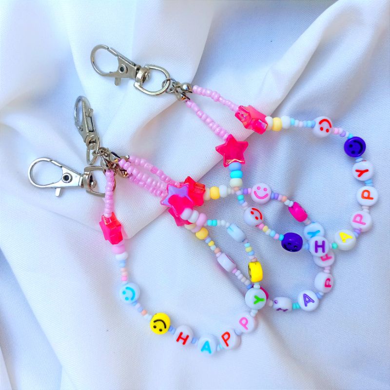 Jual Gantungan kunci/Gantungan tas/key chain/bag charm manik-manik ...