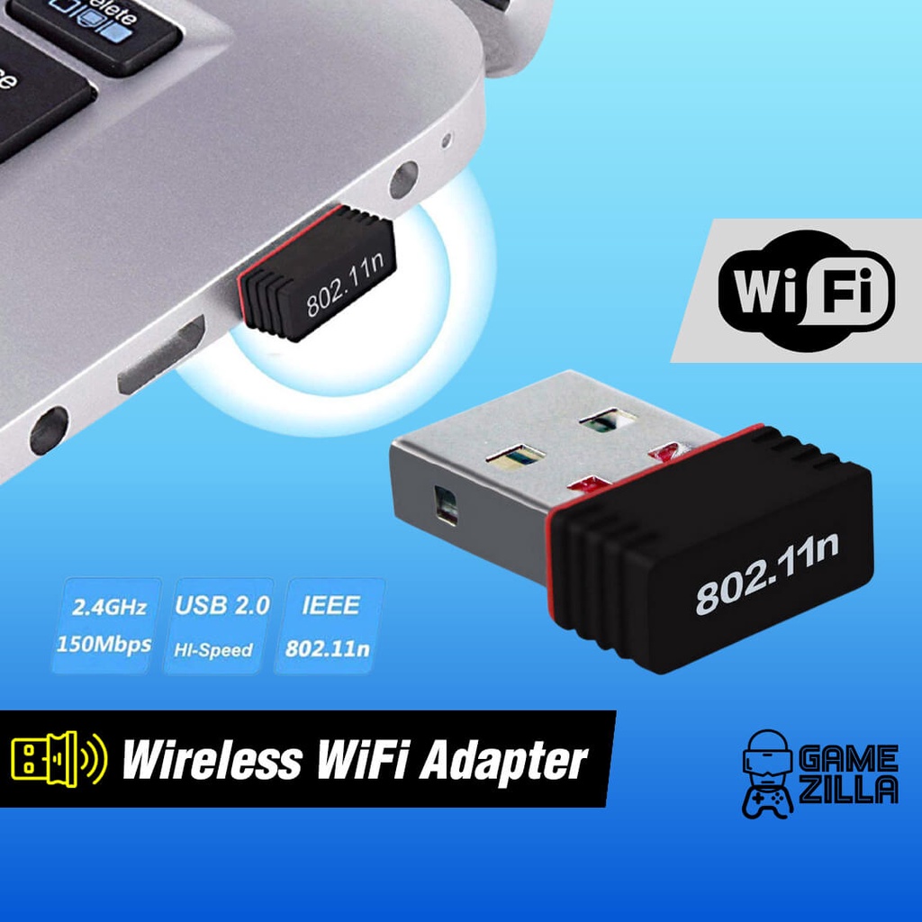 Jual WiFi Receiver Mini USB Dongle PC Laptop Komputer Wireless Adapter Donggle Penangkap Wifi ...