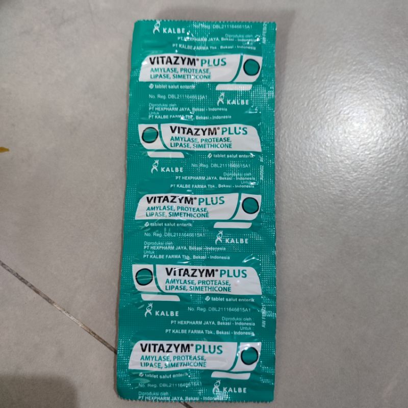 Jual vitazym plus per strip ORIGINAL | Shopee Indonesia