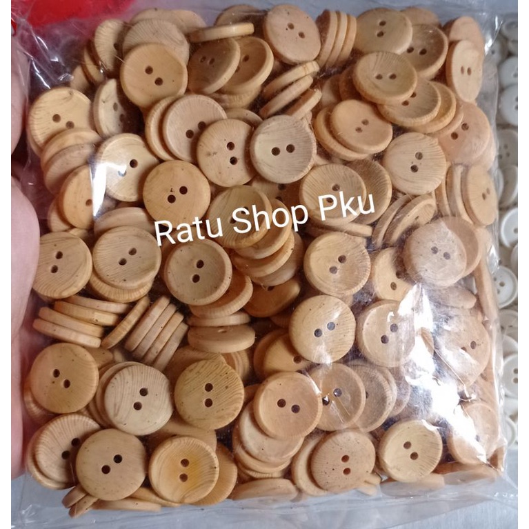 Jual Kancing Hias Baju Motif Kayu 18mm | Shopee Indonesia