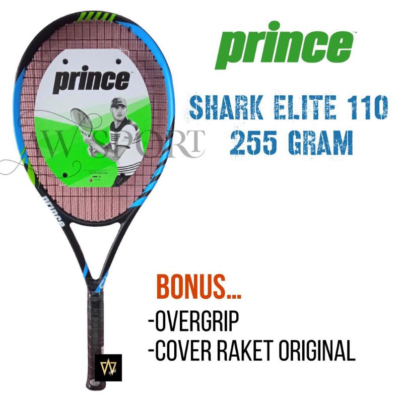 Jual Raket Tenis Prince SHARK ELITE 110 Berat : 255g 110" Original ...