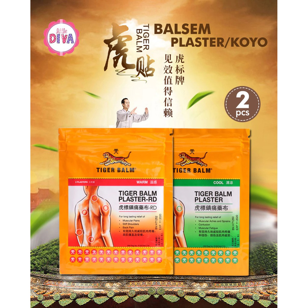 Jual Koyo TIGER BALM PLASTER Isi 2 koyok Balsem Model Plaster/Koyo ...