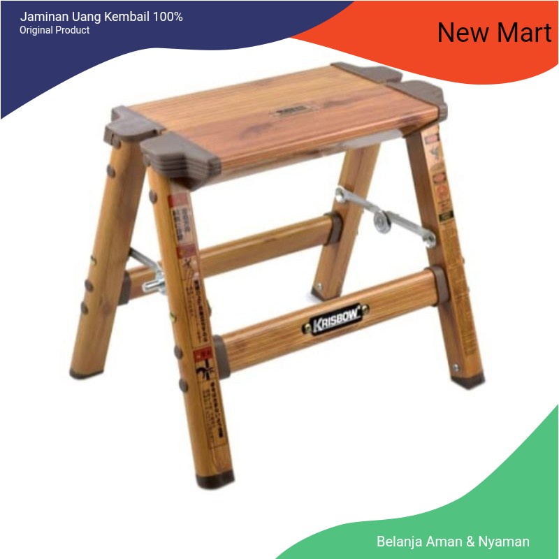 Jual Krisbow Tangga Aluminium 1 Step Lipat/Tangga Mini/Tangga Kecil ...