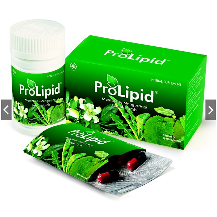 Jual Herbal Prolipid kemasan Kotak atau Botol isi 60 kapsul | Shopee ...