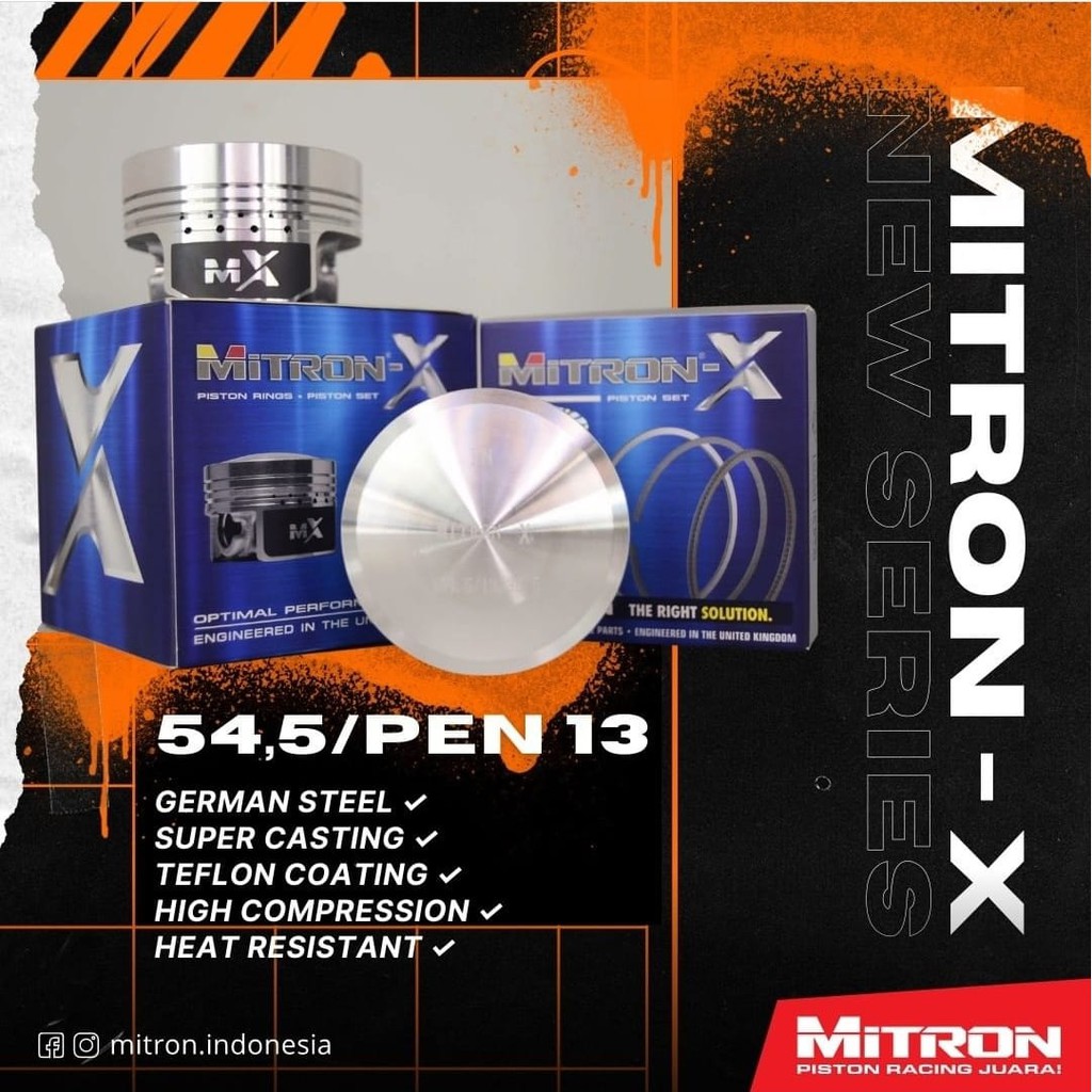 Jual MITRON Piston Kit PEN 14. BANYAK SIZE/DIAMETER. | Shopee Indonesia