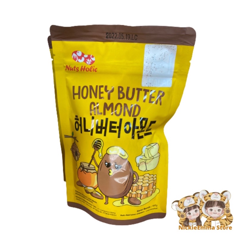 Jual Nuts Holic ~ Honey Butter Almond / Kacang Almond 180gr | Shopee ...