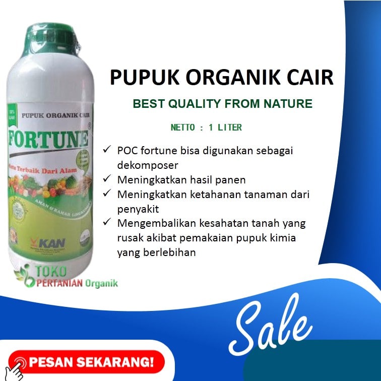 Jual Pupuk Organik Sayur FORTUNE, POC Kunyit dalam pot, Nutrisi ...