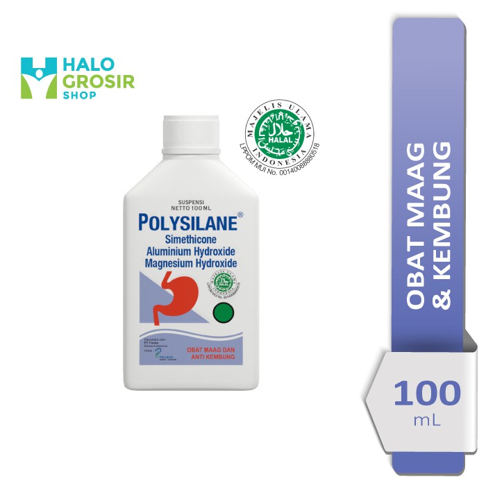 Jual Polysilane Syrup 100ml / Suspensi / Obat Maag dan Kembung | Shopee ...