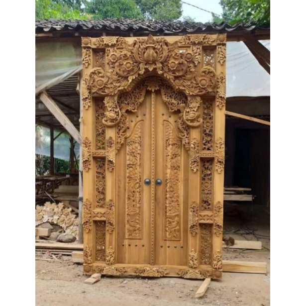 Jual gebyiok style bali /pintu ukir bali | Shopee Indonesia