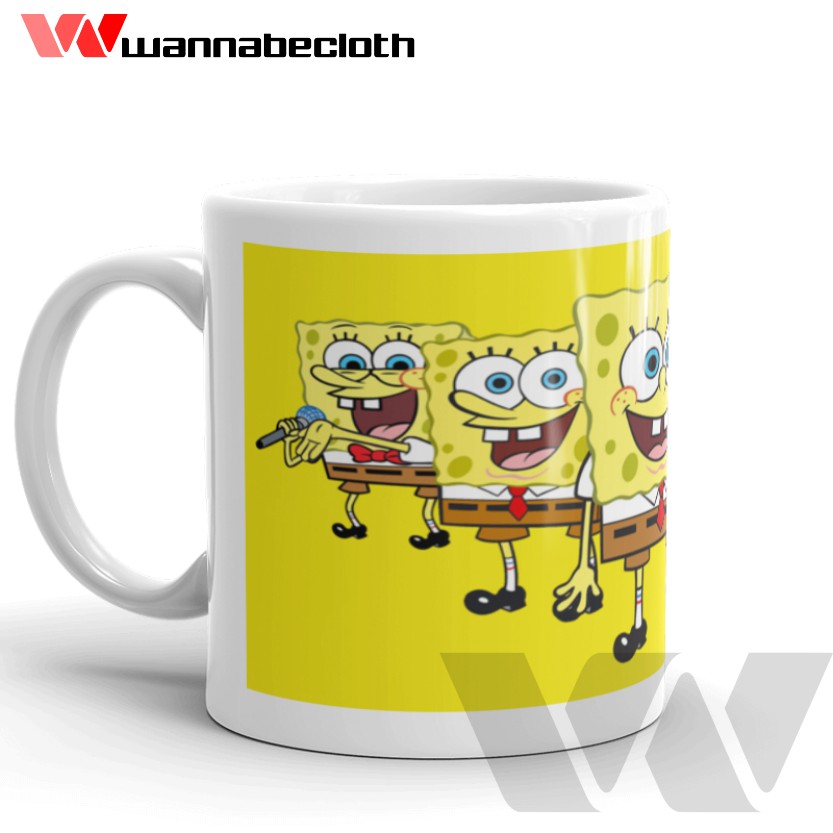 Jual Gelas Sponge Bob Mug Sponge Bob Gelas Mug Anak Mug Custom ...