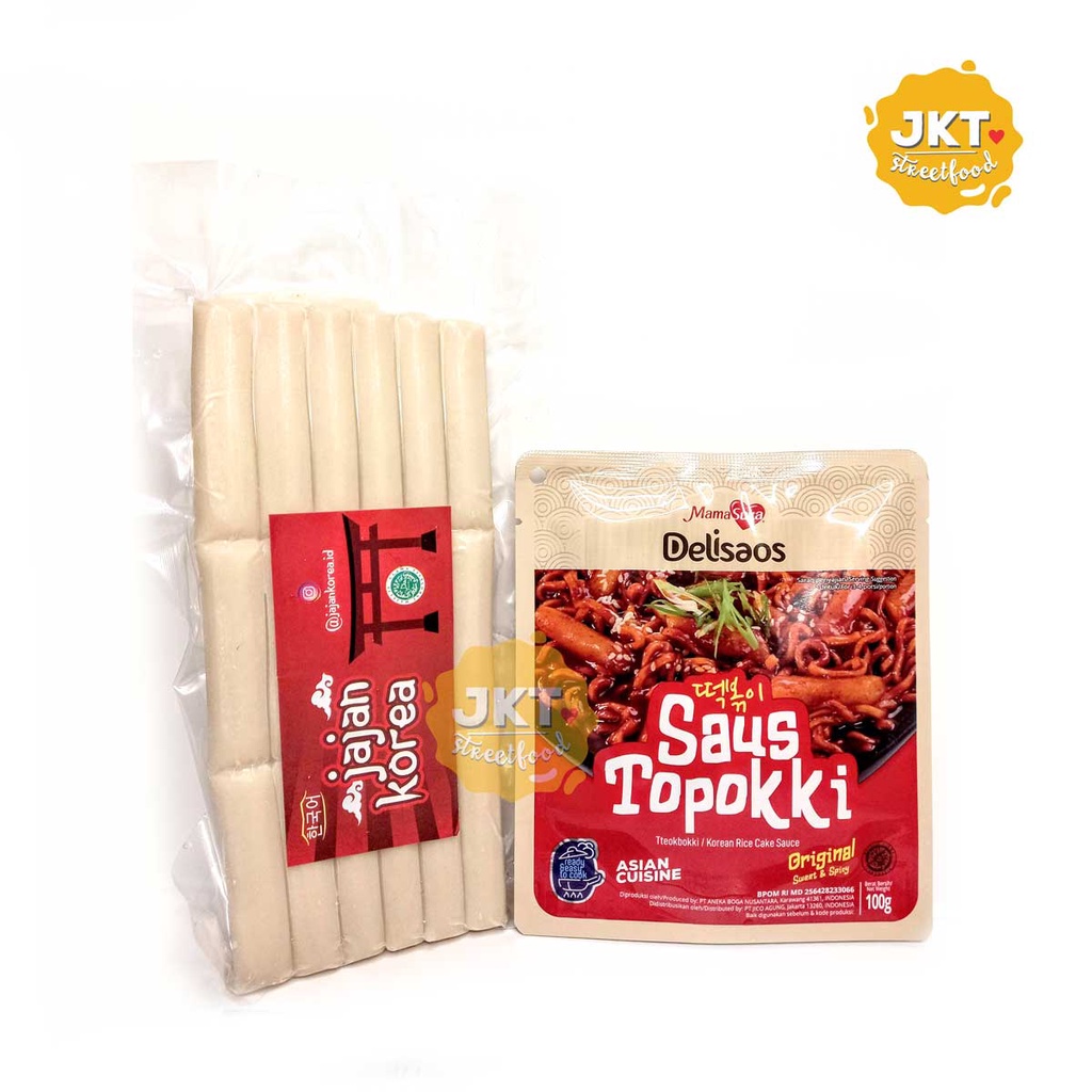 Jual [Halal] Topokki / Tteok Jajan Korea 300g + Saus Tokpokki Delisaos ...