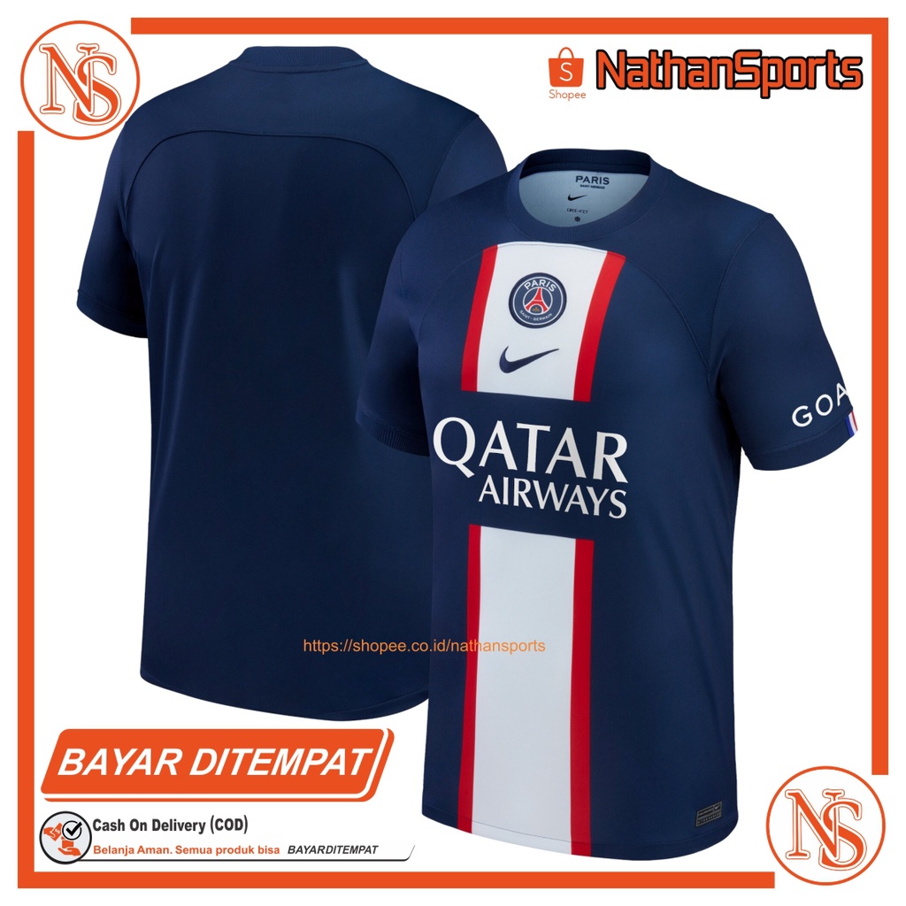 Jual Jersey Bola Liga Perancis Musim 2022-2023 Grade 0ri Import P.S.G ...