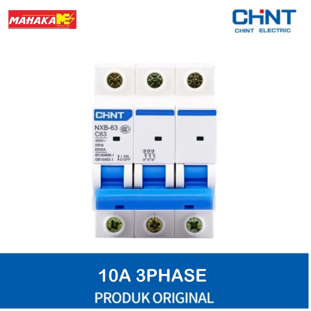 Jual Mcb 10 Ampere 10A 3 Phase Chint | Shopee Indonesia