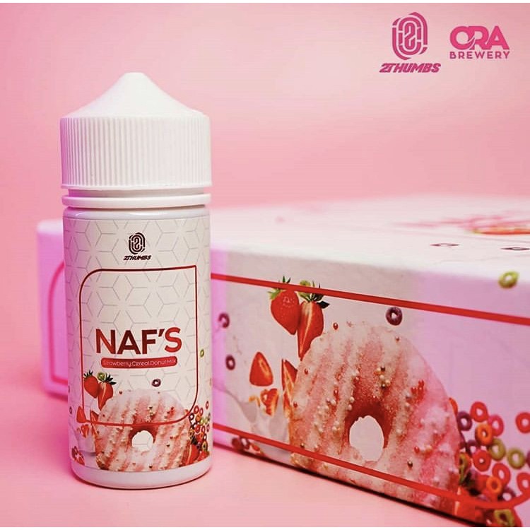 Jual NAFS LIQUID STRAWBERRY CEREAL DOUGHNUT 100ML | Shopee Indonesia