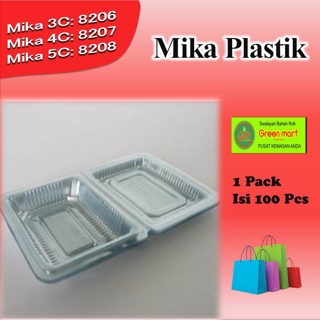PALING DICARI!! Mika Plastik Ukuran 3C Kemasan Kue Dan Makanan Merk ...