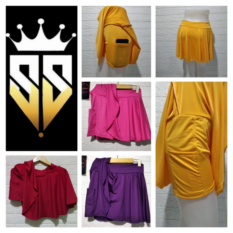 Jual Rok+Short Saku Mini Flare Senam Aerobic Original Innovation ...