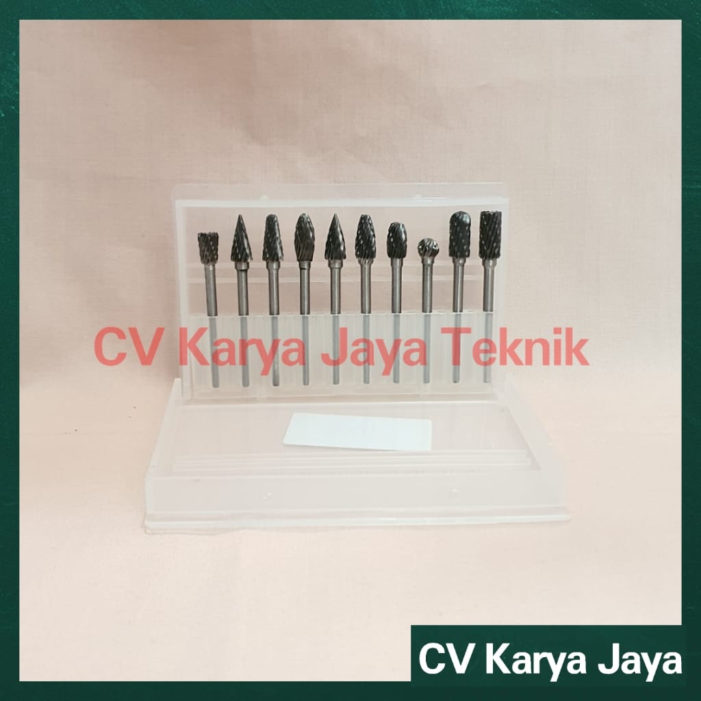 Jual Mata Bor Tuner Set 10 Pcs / Tunner Die Grinder Tungsten Carbide ...