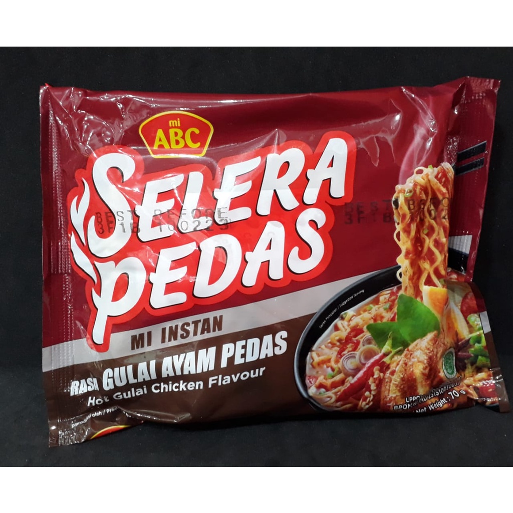 Jual MIE ABC RASA GULAI AYAM PEDAS 70g | Shopee Indonesia