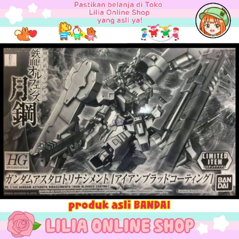Jual HG HGIBO 1/144 GUNDAM ASTAROTH RINASCIMENTO (Iron-Blooded Coating) BANDAI original | Shopee ...