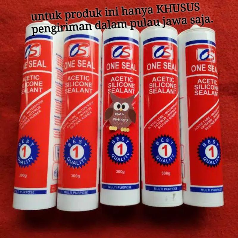 Jual Lem Kaca Silent Silicon Sealant One Seal Botol 300 ml Indonesia ...