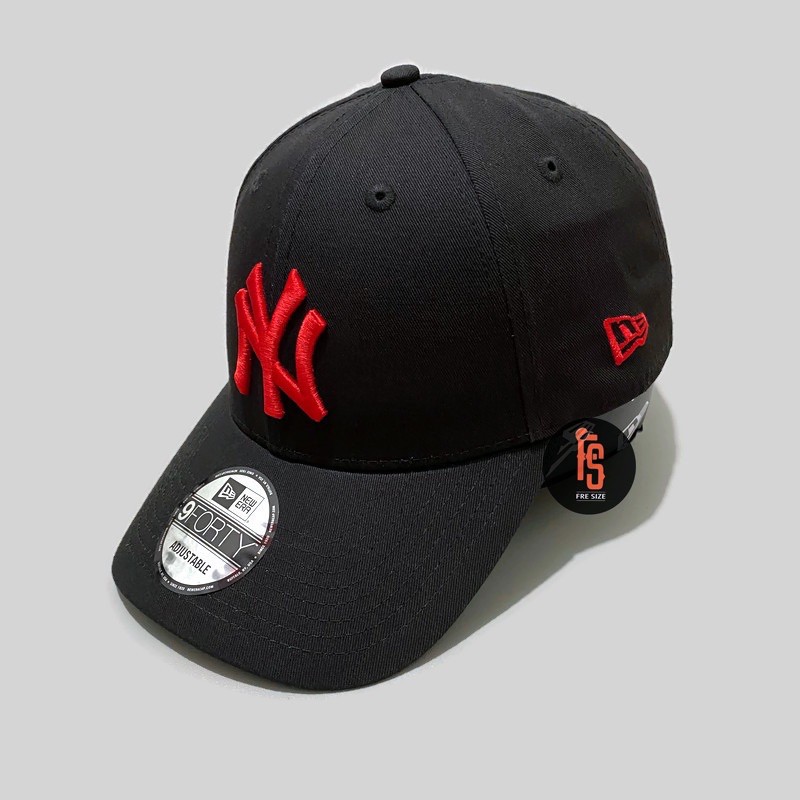 TOPI NEW ERA ORIGINAL NEW YORK YANKEES BLACK RED | Shopee Indonesia