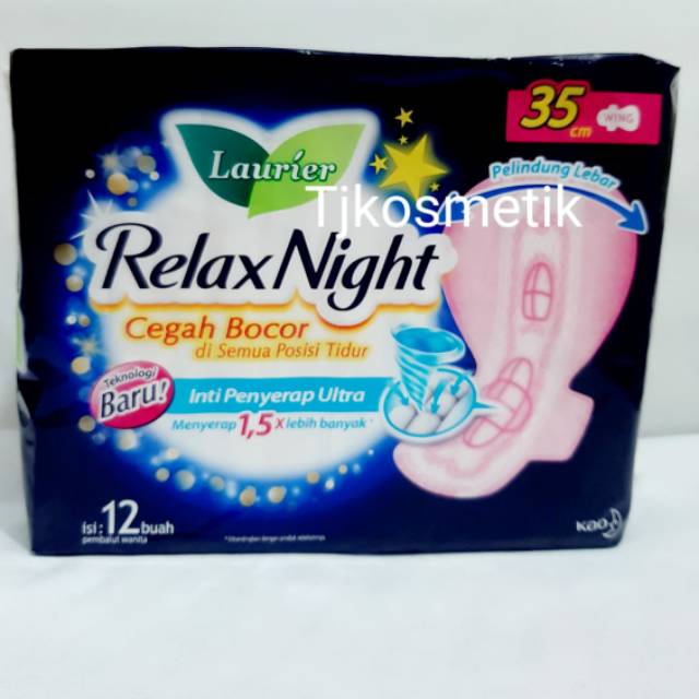 Jual Laurier Relax Night 35cm 12s | Shopee Indonesia
