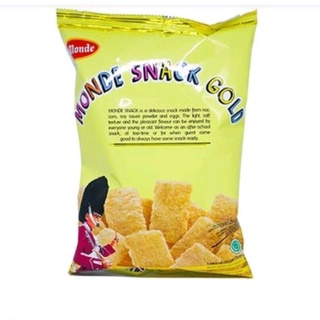 Jual MONDE SNACK GOLD 50GR makanan ringan dari beras jagung | Shopee ...