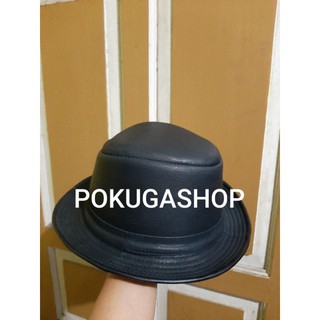 Jual topi kulit sapi asli coboy / topi kulit laken / topi kulit tompi ...