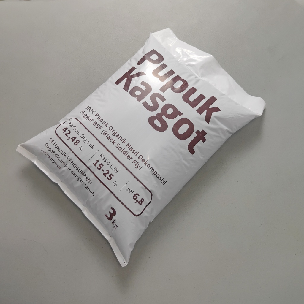 Jual Pupuk Organik Padat / Kompos kasgot / pupuk kasgot maggot tanaman ...