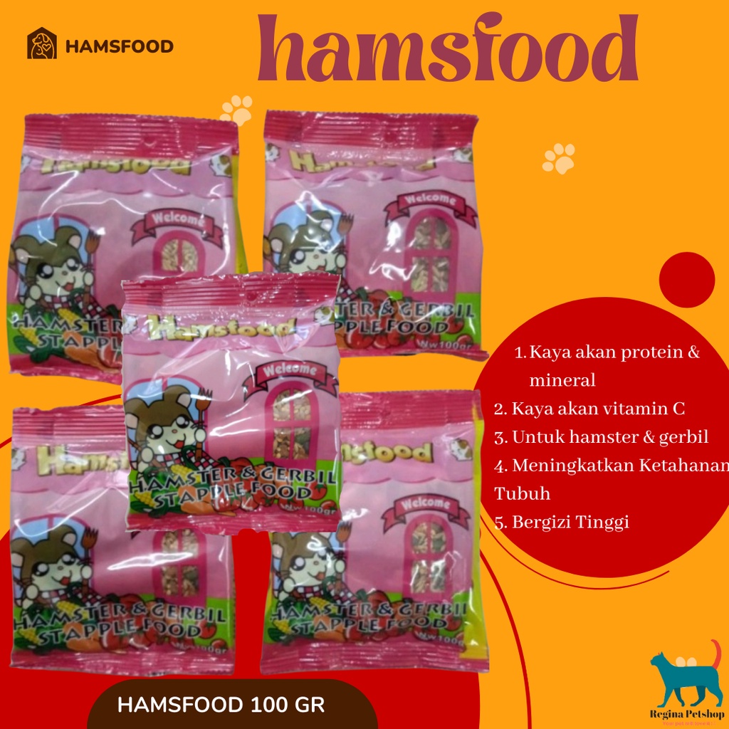 Jual Makanan Hamster / Pakan Hamster Hamsfood 100 Gr Murah Berkualitas ...
