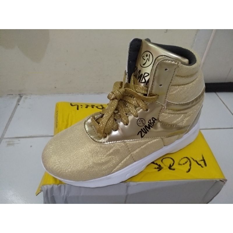 Jual sepatu zumba terbaru bling gold | Shopee Indonesia