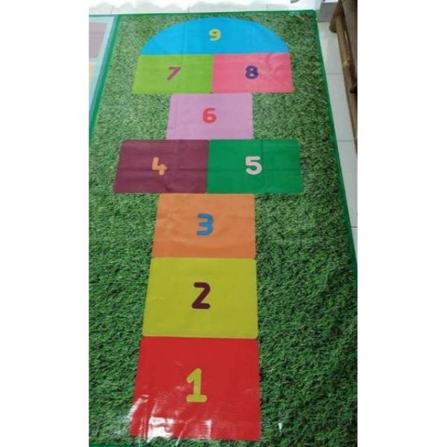 Jual Engklek permainan tradisional mainan olahraga di rumah aja bahan ...