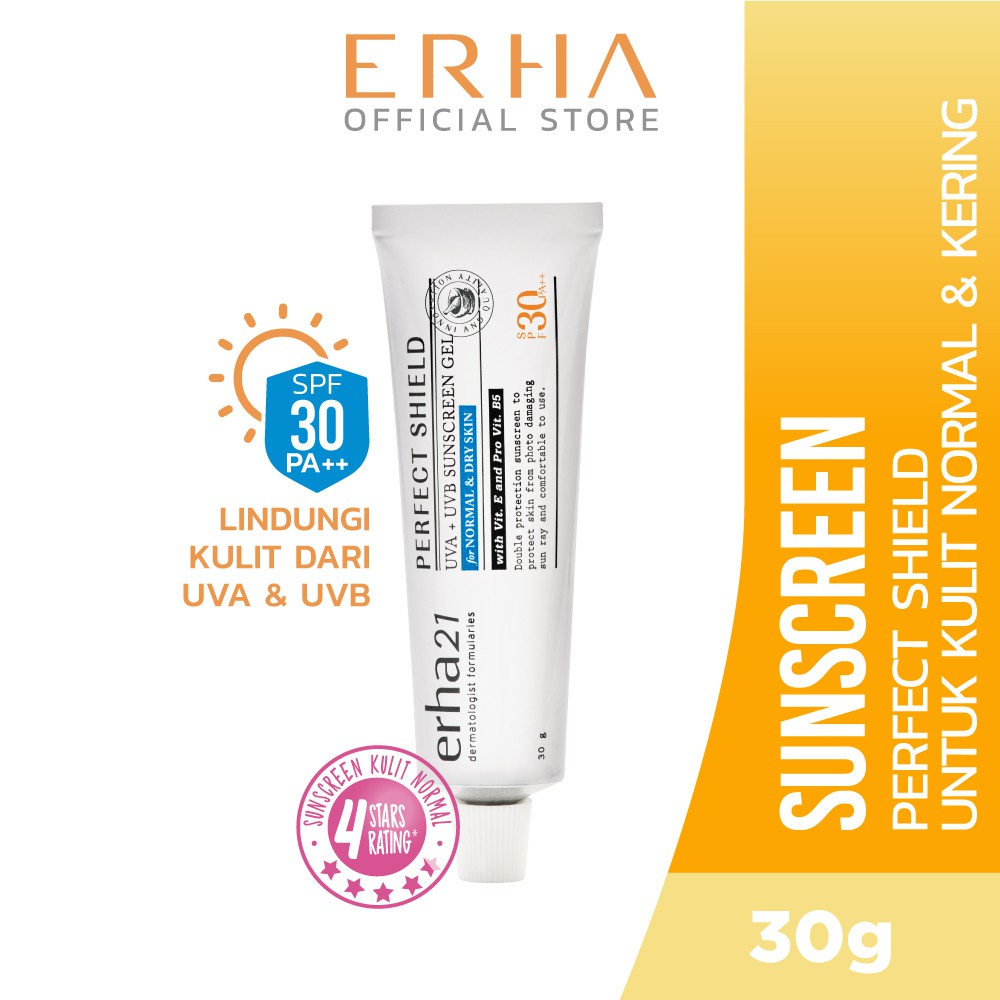 Jual Erha Perfect Shield Normal to Dry Skin SPF30/PA++ - Sunscreen Kulit Kering | Shopee Indonesia